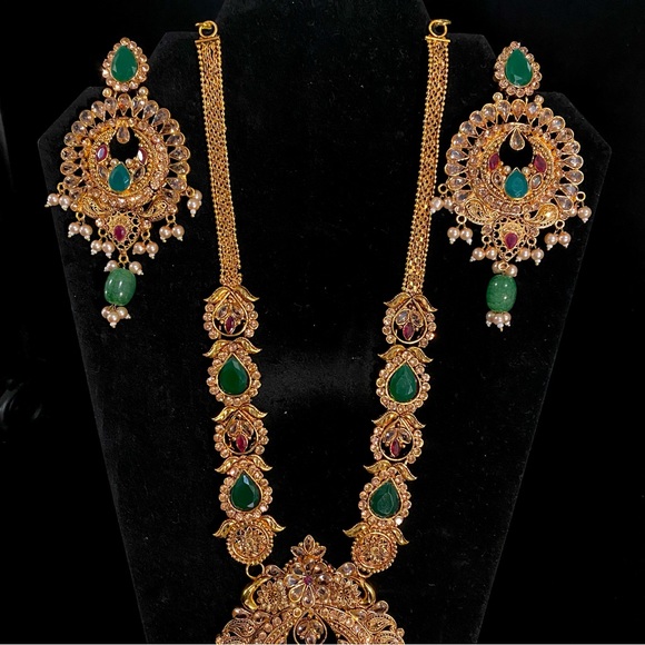 Salwar Kameez | Jewelry | Indian Pakistani Gold Necklace Set | Poshmark